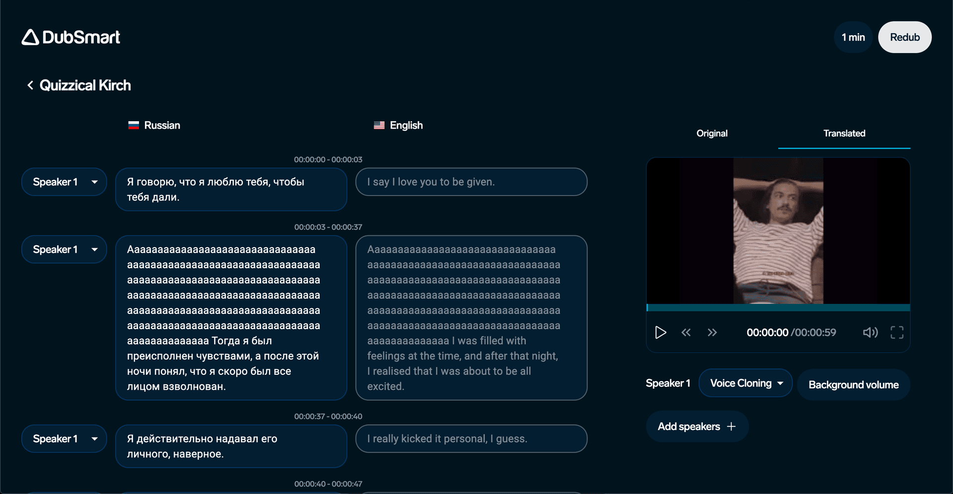 Video Dubbing with Voice Cloning | Text to Speech